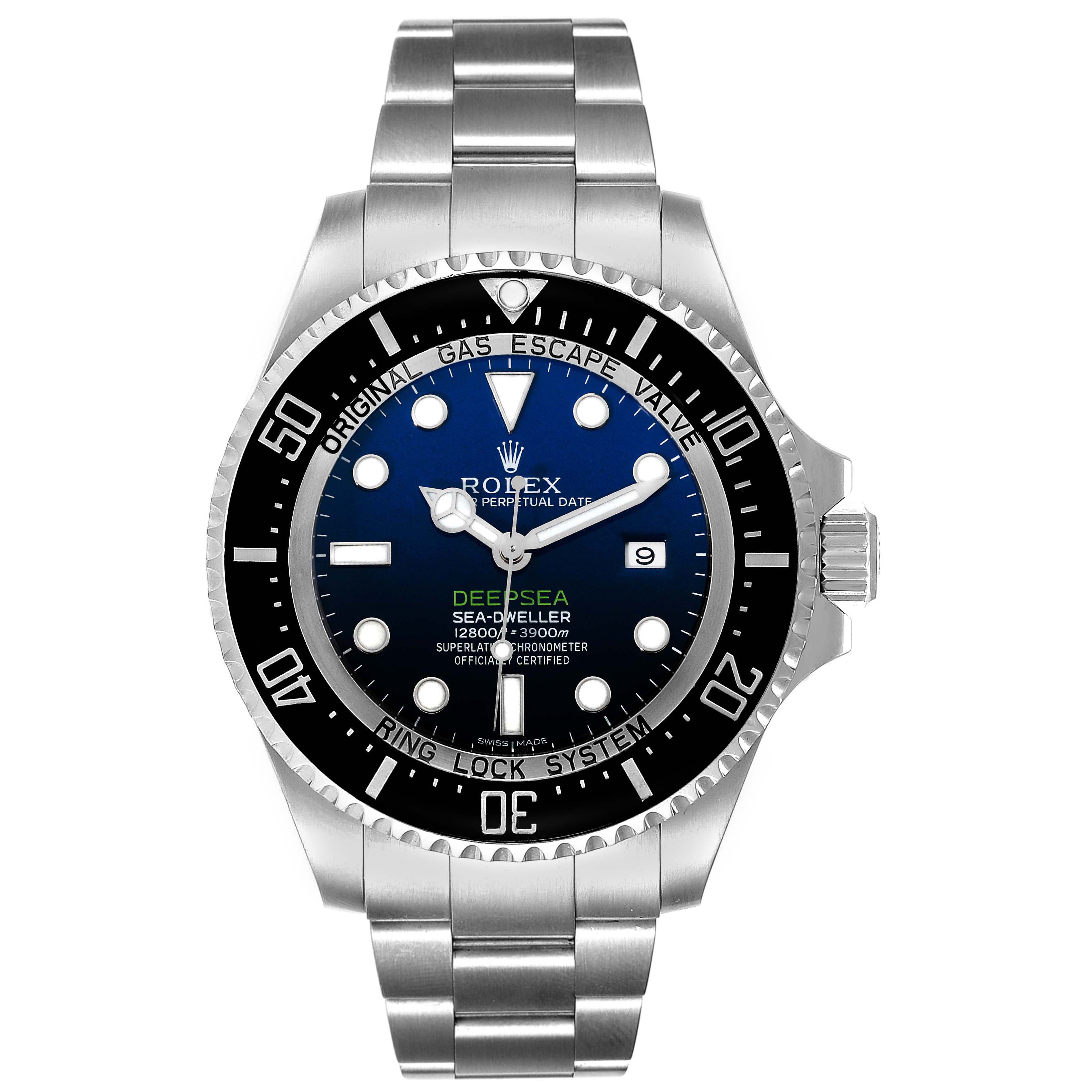 Rolex Seadweller Deepsea Cameron D-Blue Steel Mens Watch 116660 ...