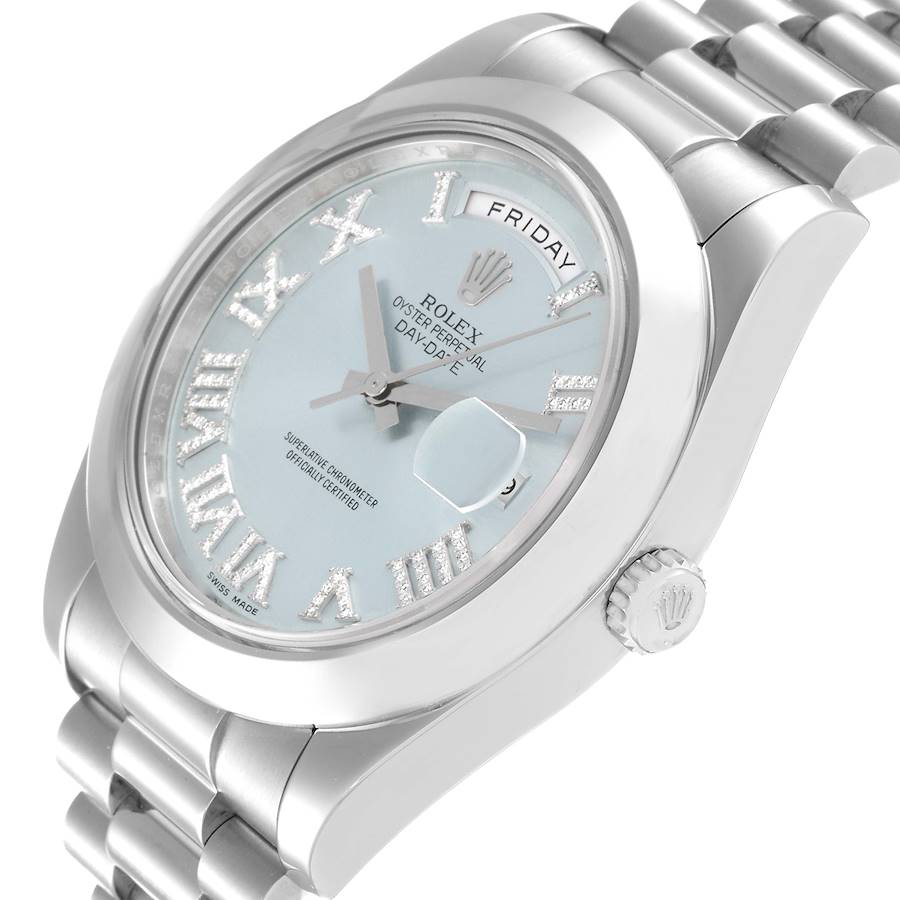 Rolex President Platinum 218206 | Stock 47034 | SwissWatchExpo