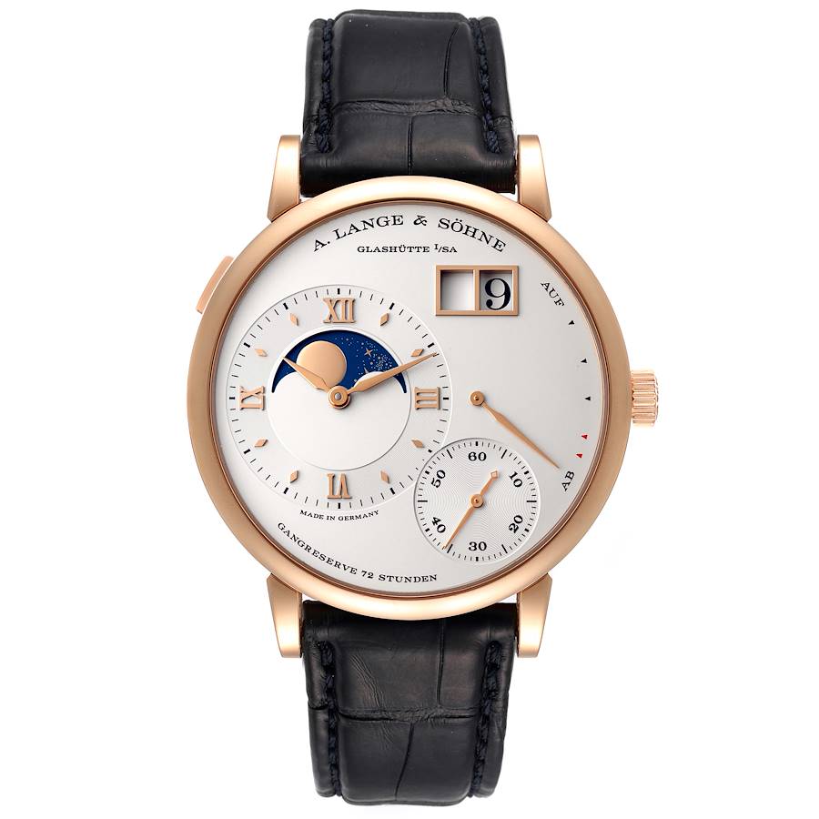 A. Lange Sohne Grand Lange 1 Moonphase 18k Pink Gold Mens Watch 139.032 ...