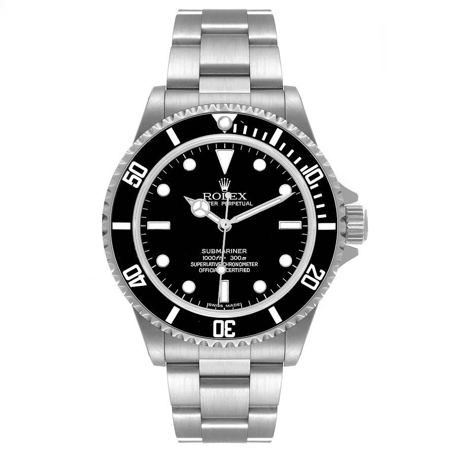 Rolex Submariner 40mm Non-Date 4 Liner Steel Mens Watch 14060 ...