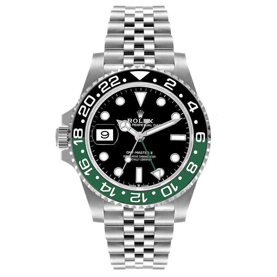 Rolex GMT Master II Sprite Bezel Oyster Steel Mens Watch 126720 Unworn ...