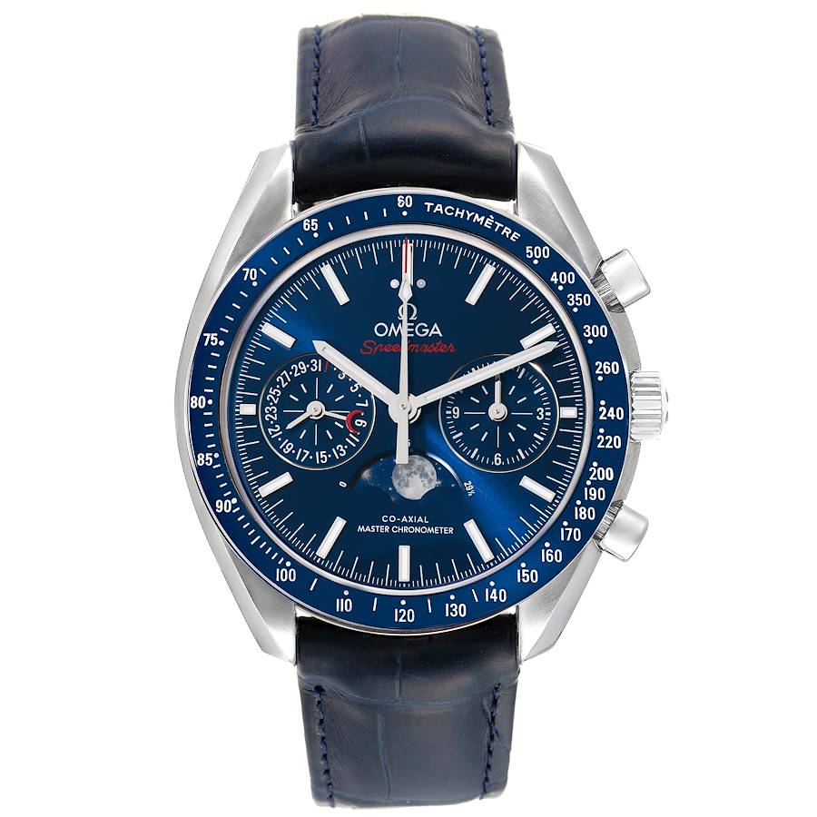 Omega Speedmaster Moonphase Steel Mens Watch 304.33.44.52.03.001 Box ...