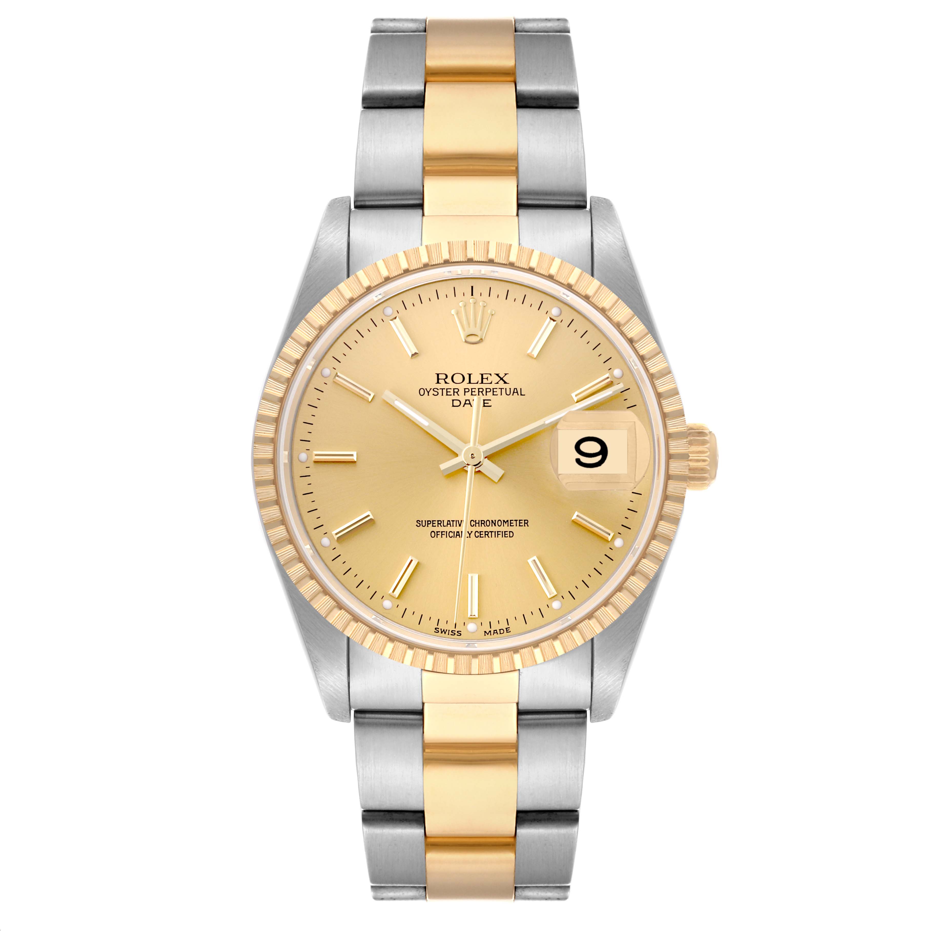 Rolex Date Steel and Gold (two tone) 15223 | Stock 65007 | SwissWatchExpo