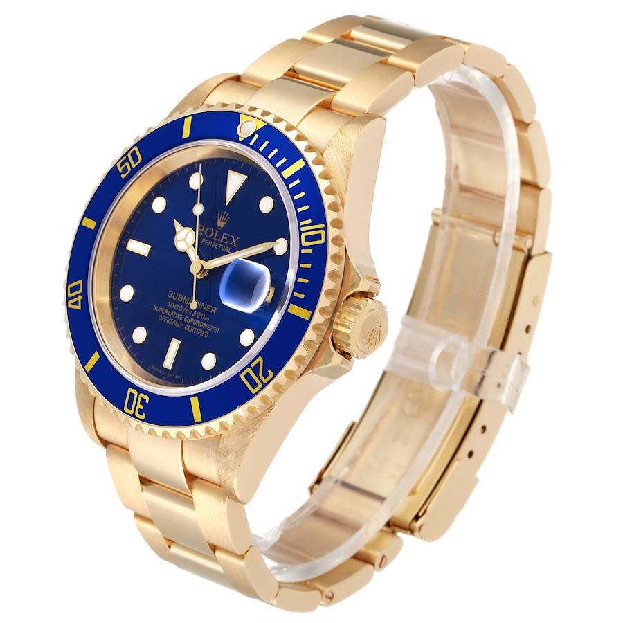 Rolex Submariner Yellow Gold 16618 | Stock 37438 | SwissWatchExpo