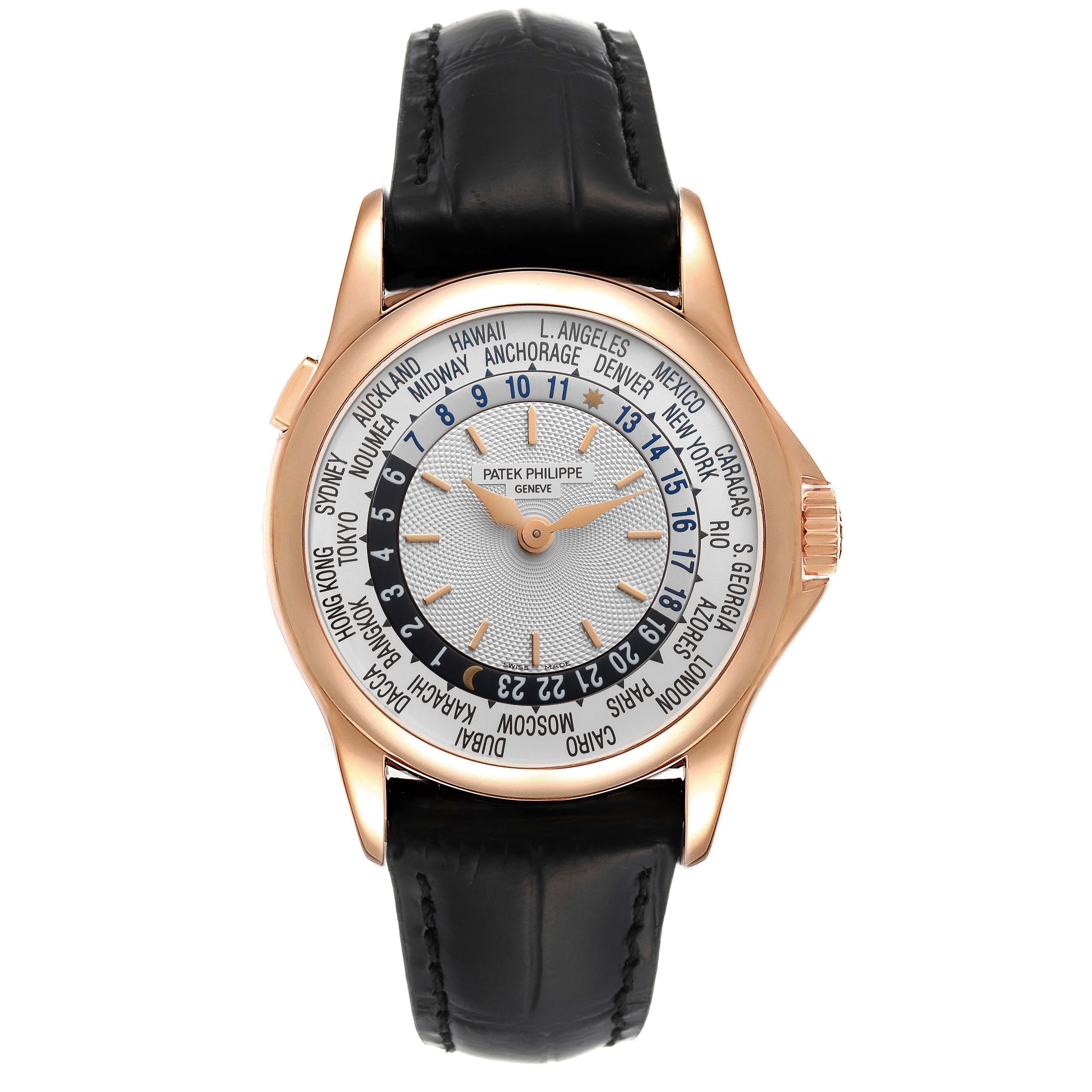 Patek Philippe World Time Complications Rose Gold Mens Watch 5110 ...