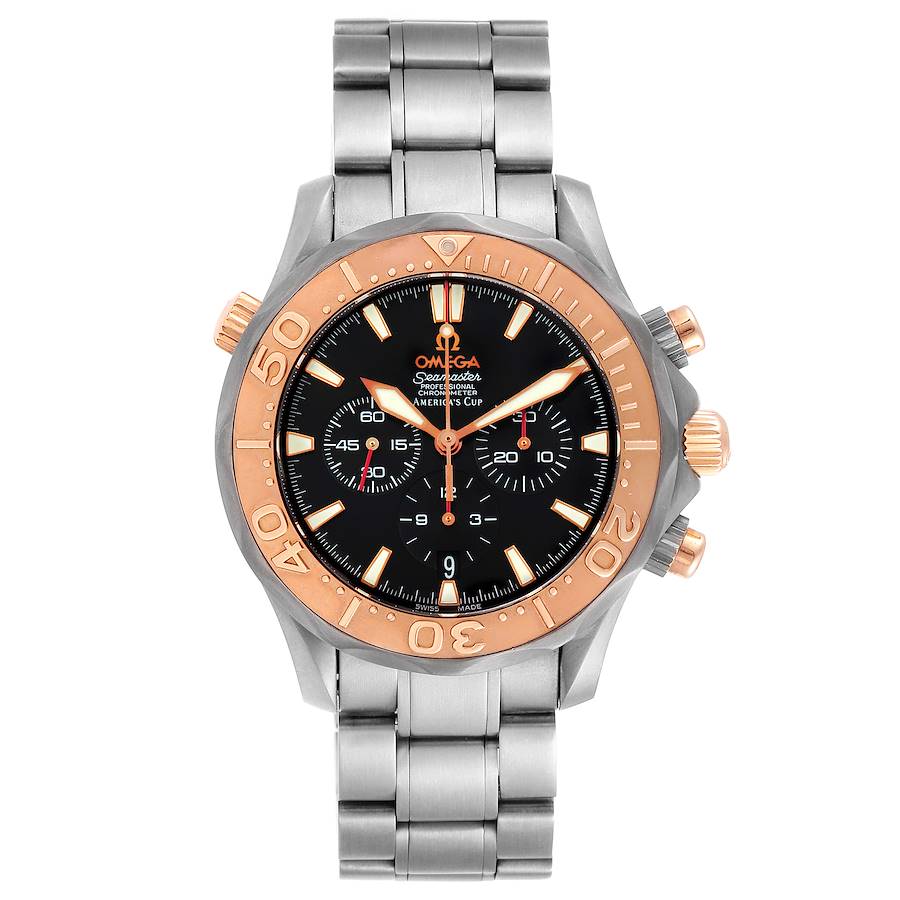 Omega Seamaster Americas Cup Titanium Rose Gold Mens Watch 2294.50.00 ...