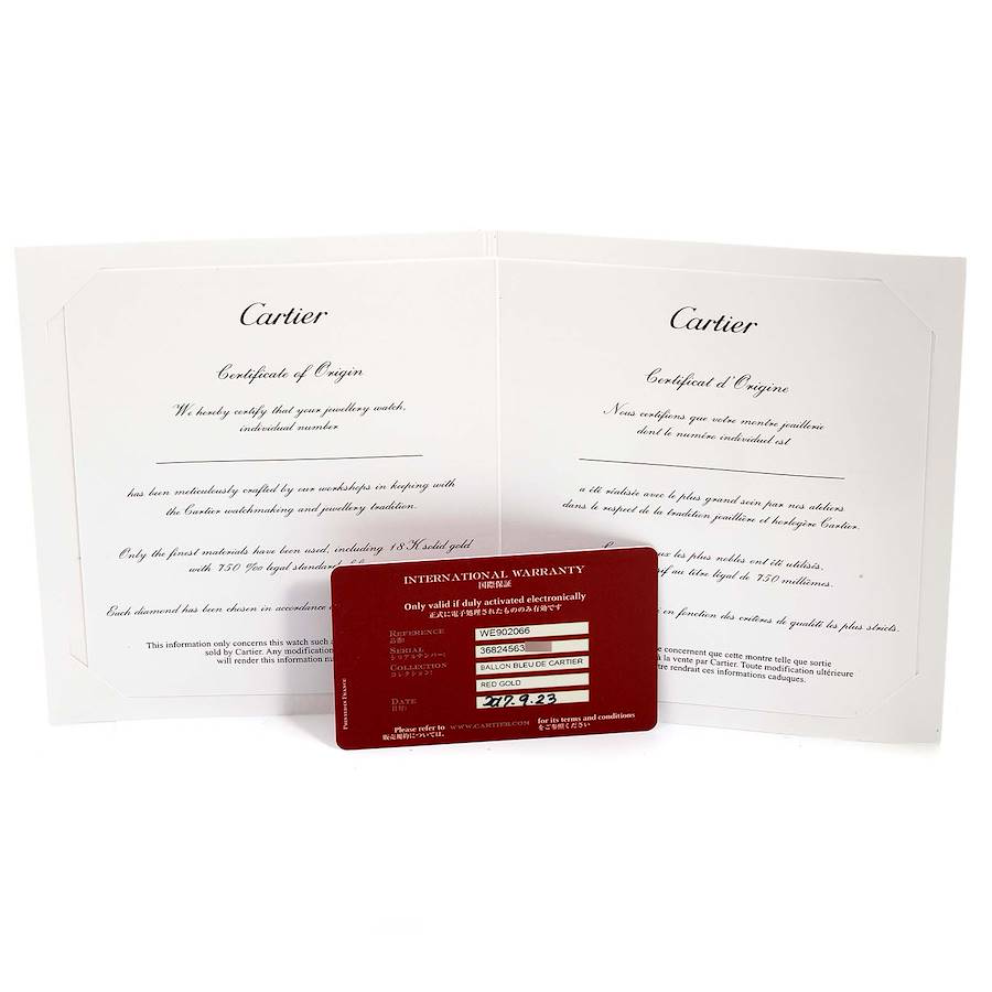 Cartier Ballon Bleu Rose Gold WE902066 | Stock 66187 | SwissWatchExpo
