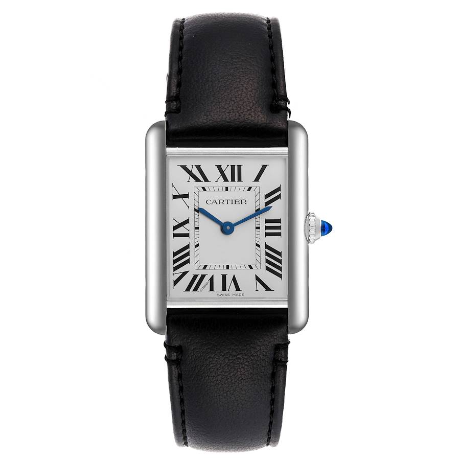 Cartier Tank Must Large SolarBeat Steel Ladies Watch WSTA0059 Box Card ...