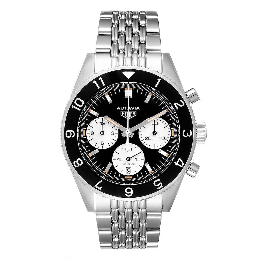Tag Heuer Autavia Heritage Calibre Heuer 02 Steel Mens Watch CBE2110 ...