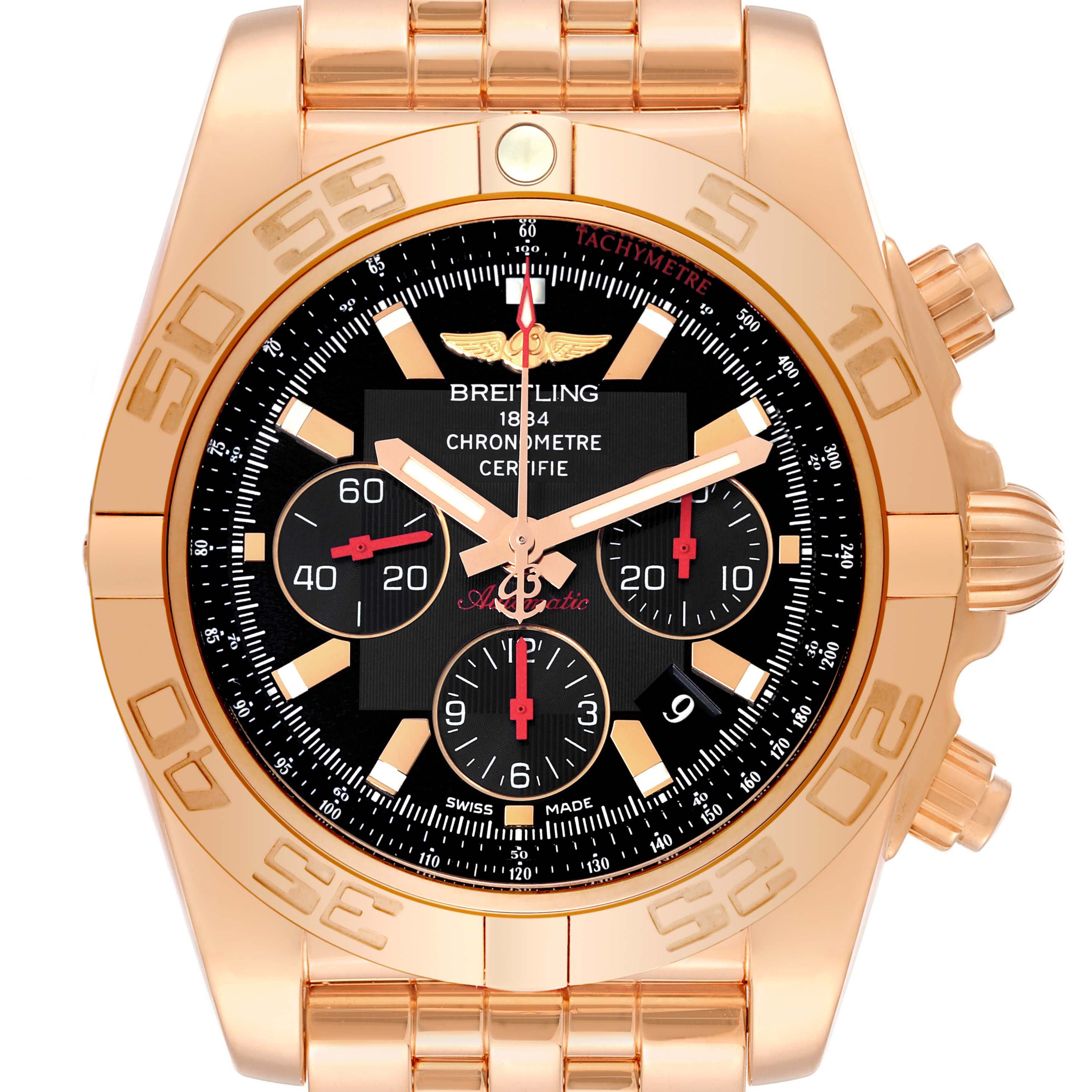 Breitling Chronomat Rose Gold HB011112/BA51 | Stock 56907 | SwissWatchExpo