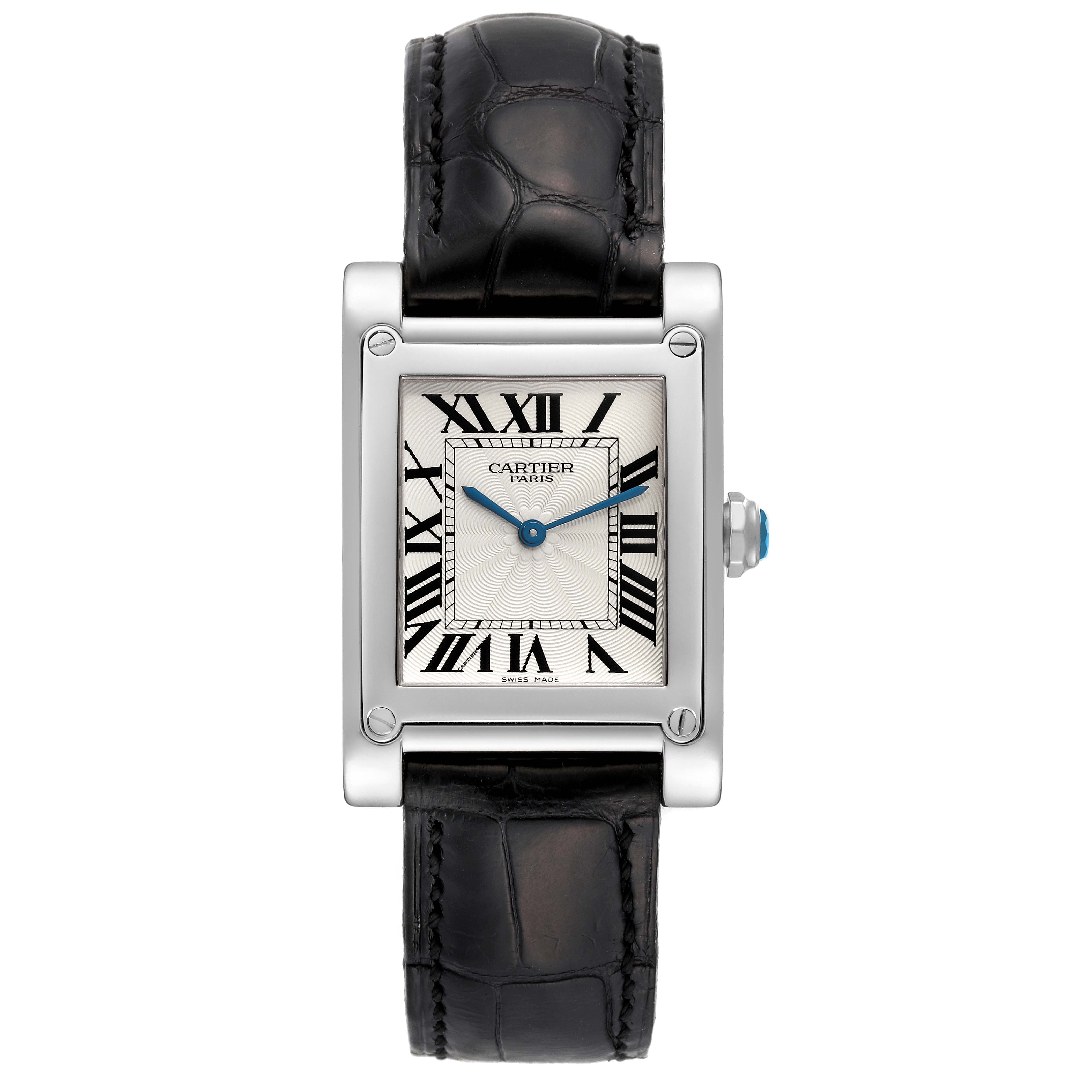 Cartier Tank A Vis Paris Privee Platinum Mens Watch W1539951P ...