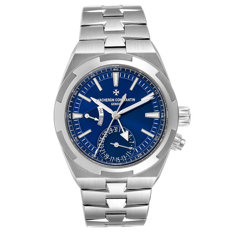Vacheron Constantin Overseas Dual Time Blue Dial Watch 7900V Box Papers ...