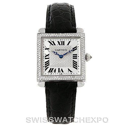 Cartier Tank Obus White Gold | Stock 7640 | SwissWatchExpo