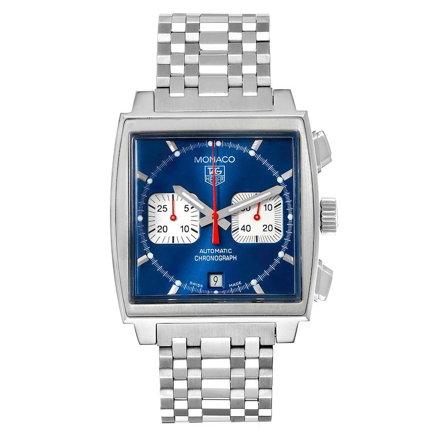 Tag Heuer Monaco Blue Dial Automatic Chronograph Mens Watch CW2113 Tag Heuer Monaco Blue Dial Automatic Chronograph Mens Watch CW2113