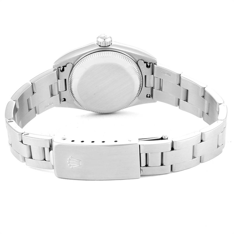 Rolex Oyster Perpetual Nondate Ladies Steel Salmon Dial Watch 67180 ...