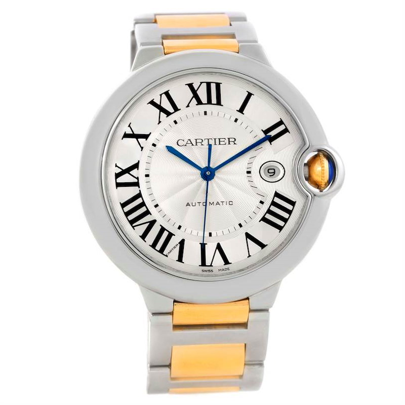 Cartier Ballon Bleu Steel Yellow Gold Automatic Mens Watch W69009Z3 ...