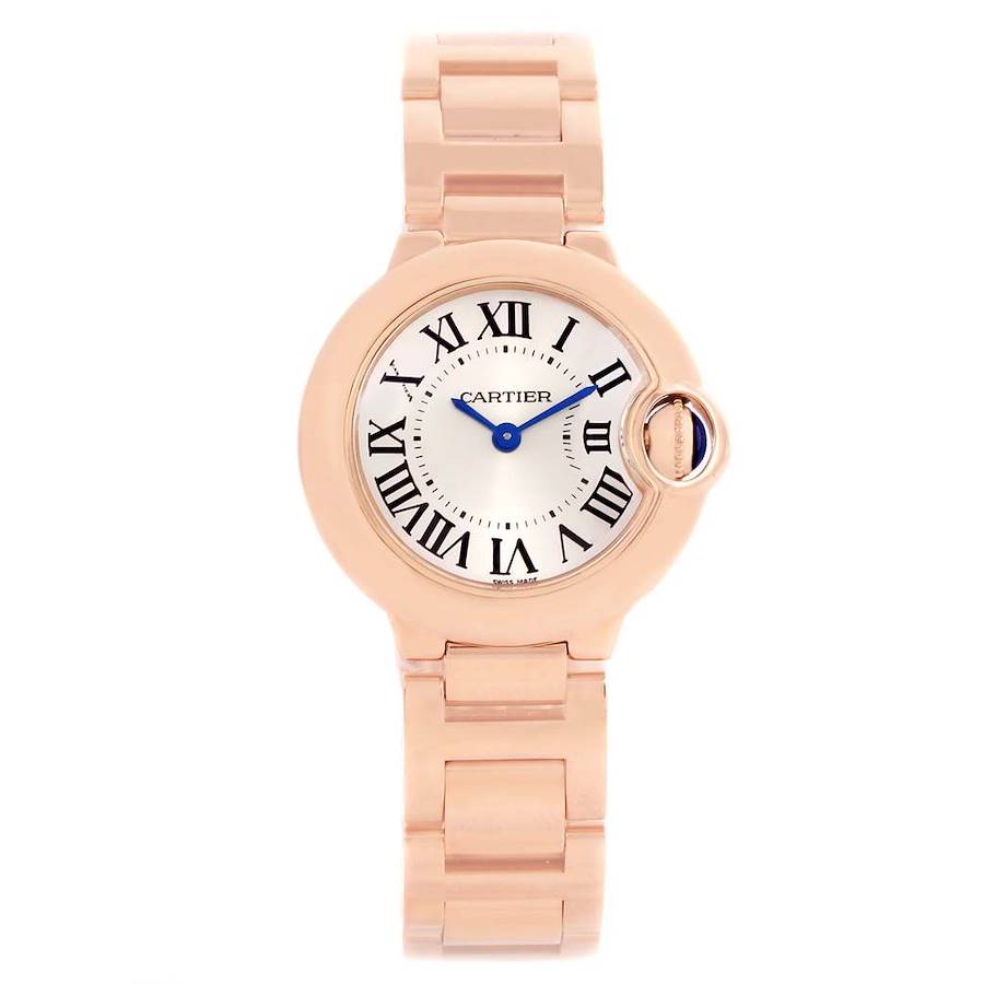 Cartier Ballon Blue 18K Rose Gold Small Ladies Watch W69002Z2 ...