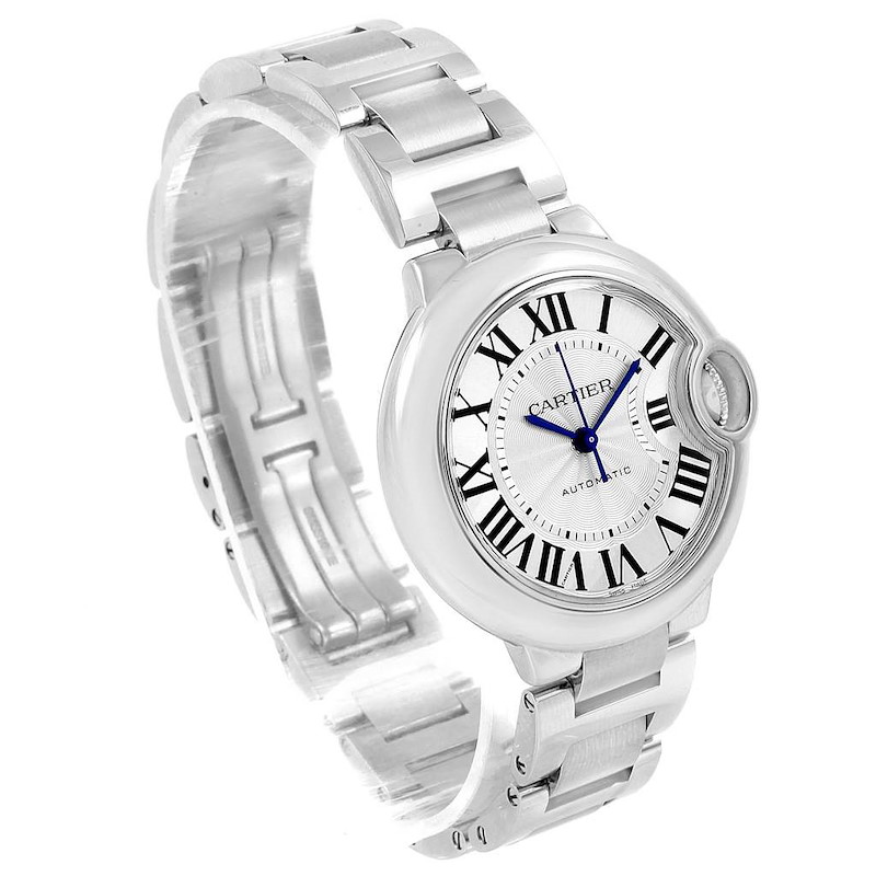 Cartier Ballon Bleu Steel Automatic Womens Watch W6920071 Box Papers ...