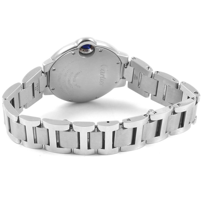 Cartier Ballon Bleu Steel Automatic Womens Watch W6920071 Box Papers ...