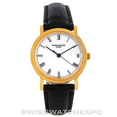Patek Philippe Calatrava 18k Yellow Gold Watch 3802 | SwissWatchExpo