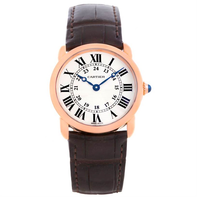 Cartier Ronde Louis 18K Rose Gold Ladies Watch W6800151 Unworn ...