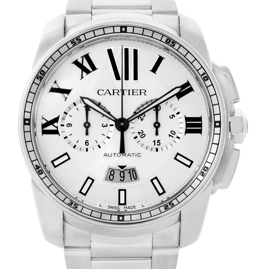 Cartier Calibre de Cartier Stainless Steel W7100045 | Stock 8542 ...
