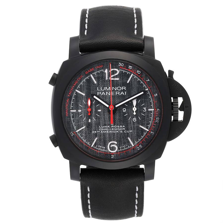Panerai Luminor Luna Rossa Chrono Flyback Ceramic Mens Watch PAM01037 ...