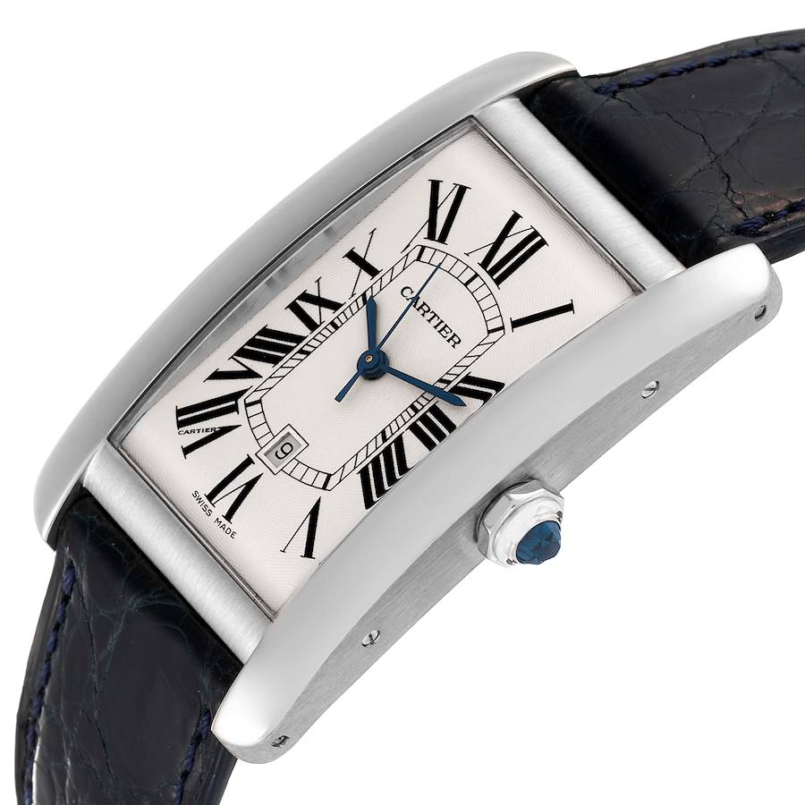 Buy Cartier Tank Americaine White Gold W2603256 | SwissWatchExpo