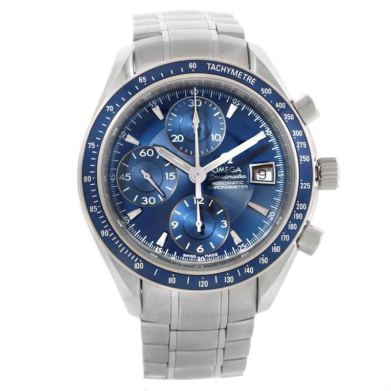 Omega Speedmaster Date Blue Dial Automatic Mens Watch 3212.80.00 ...