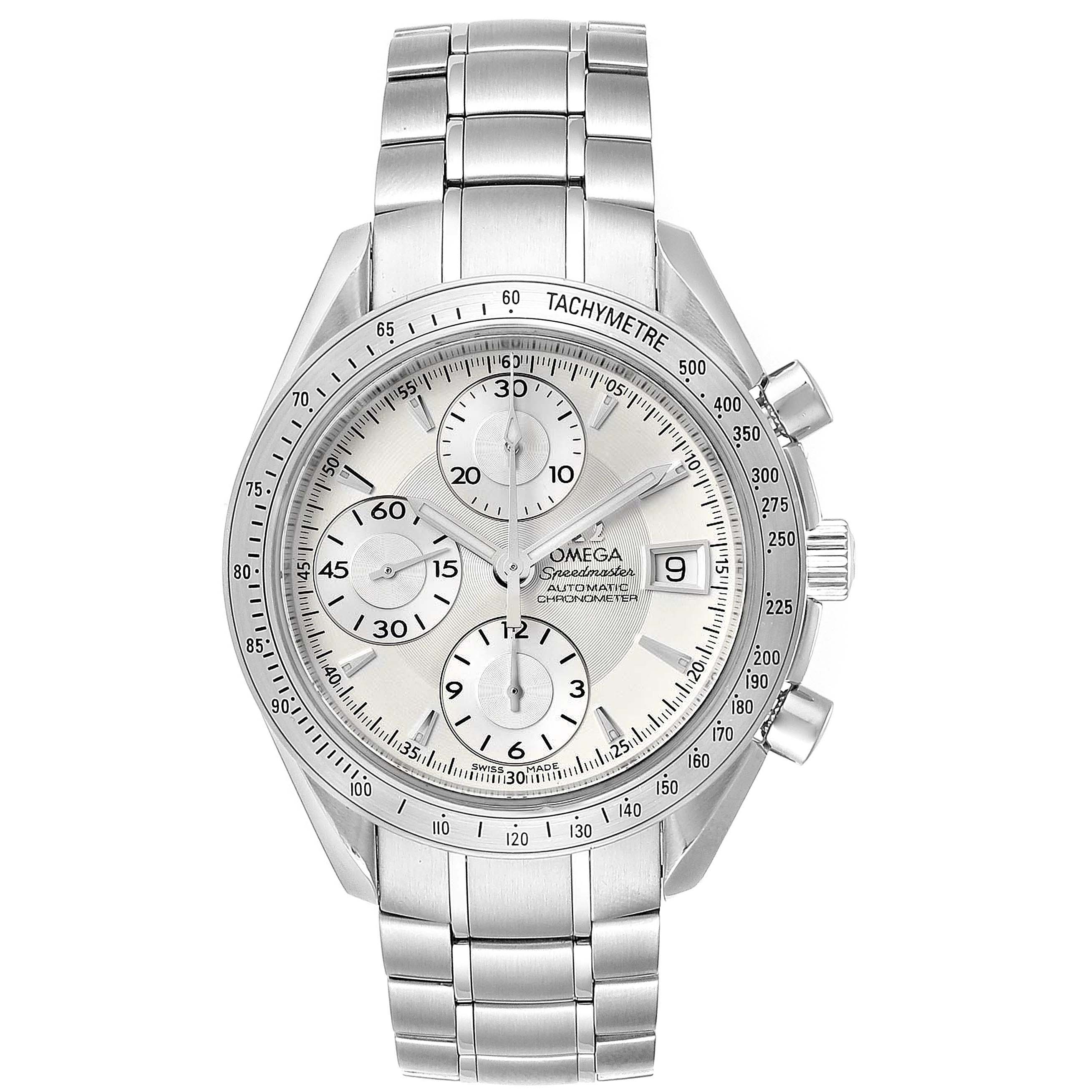 Omega Speedmaster Silver Dial Chronograph Mens Watch 3211.30.00 Card ...
