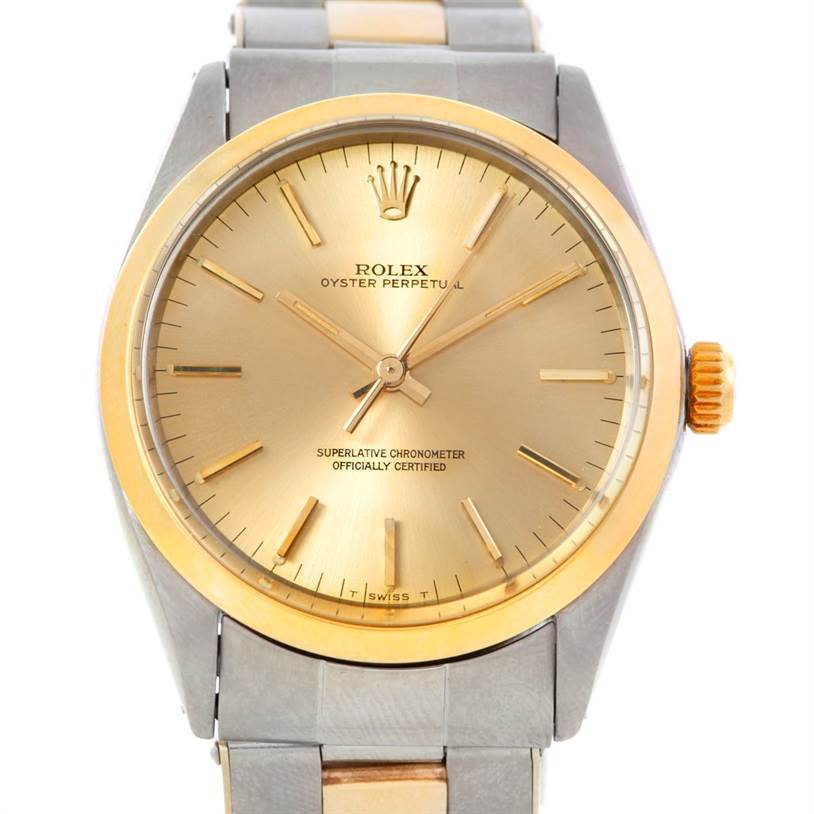Rolex Vintage Men's Steel and 14K Yellow Gold Watch 1002 | SwissWatchExpo