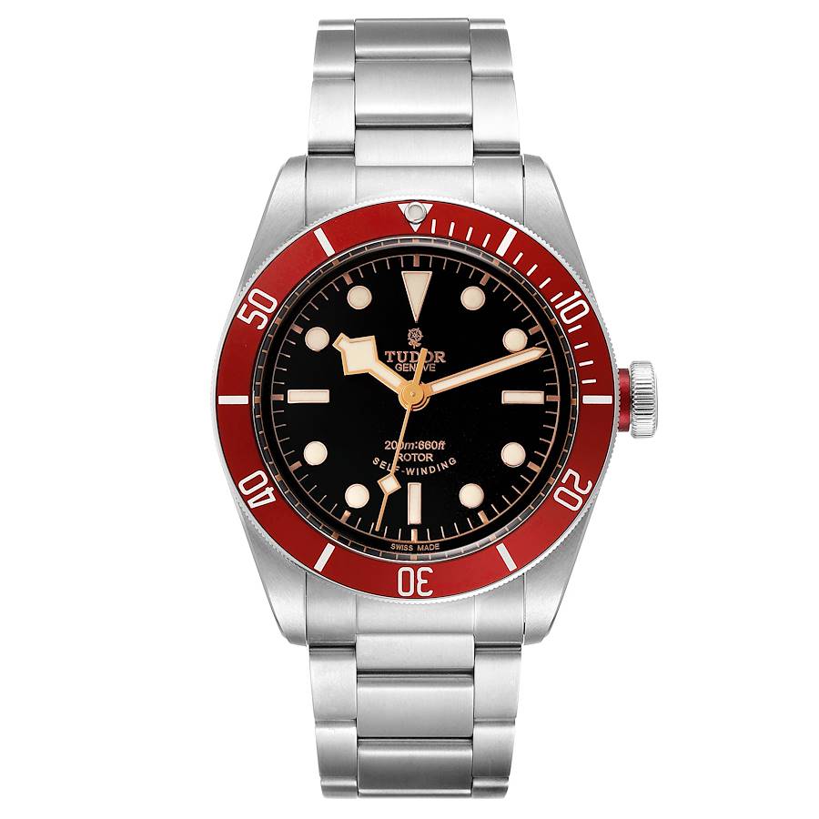 Tudor Heritage Black Bay Burgundy Bezel Steel Mens Watch 79220R Box ...