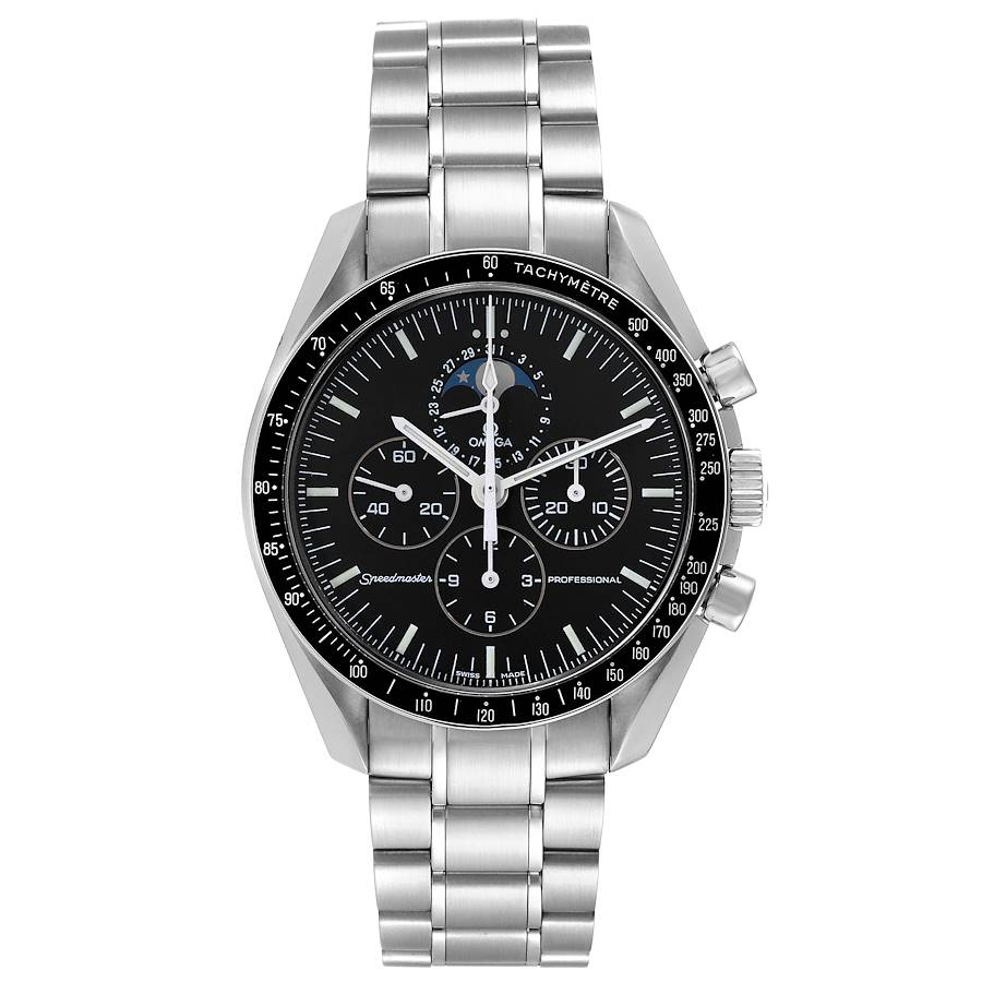 Omega Speedmaster Professional Moonwatch Moonphase Steel Mens Watch ...