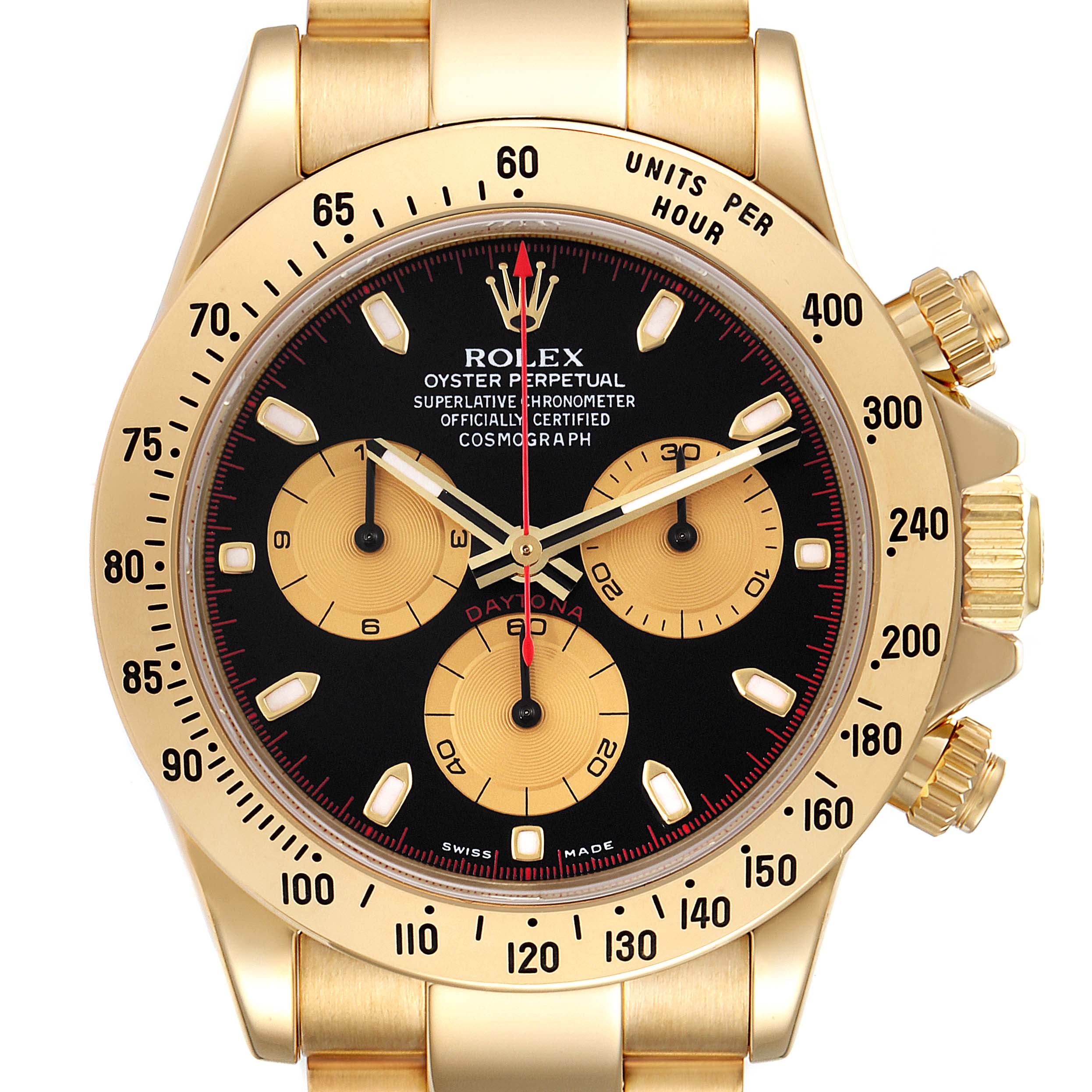 Rolex Daytona Yellow Gold 116528 | Stock 41526 | SwissWatchExpo