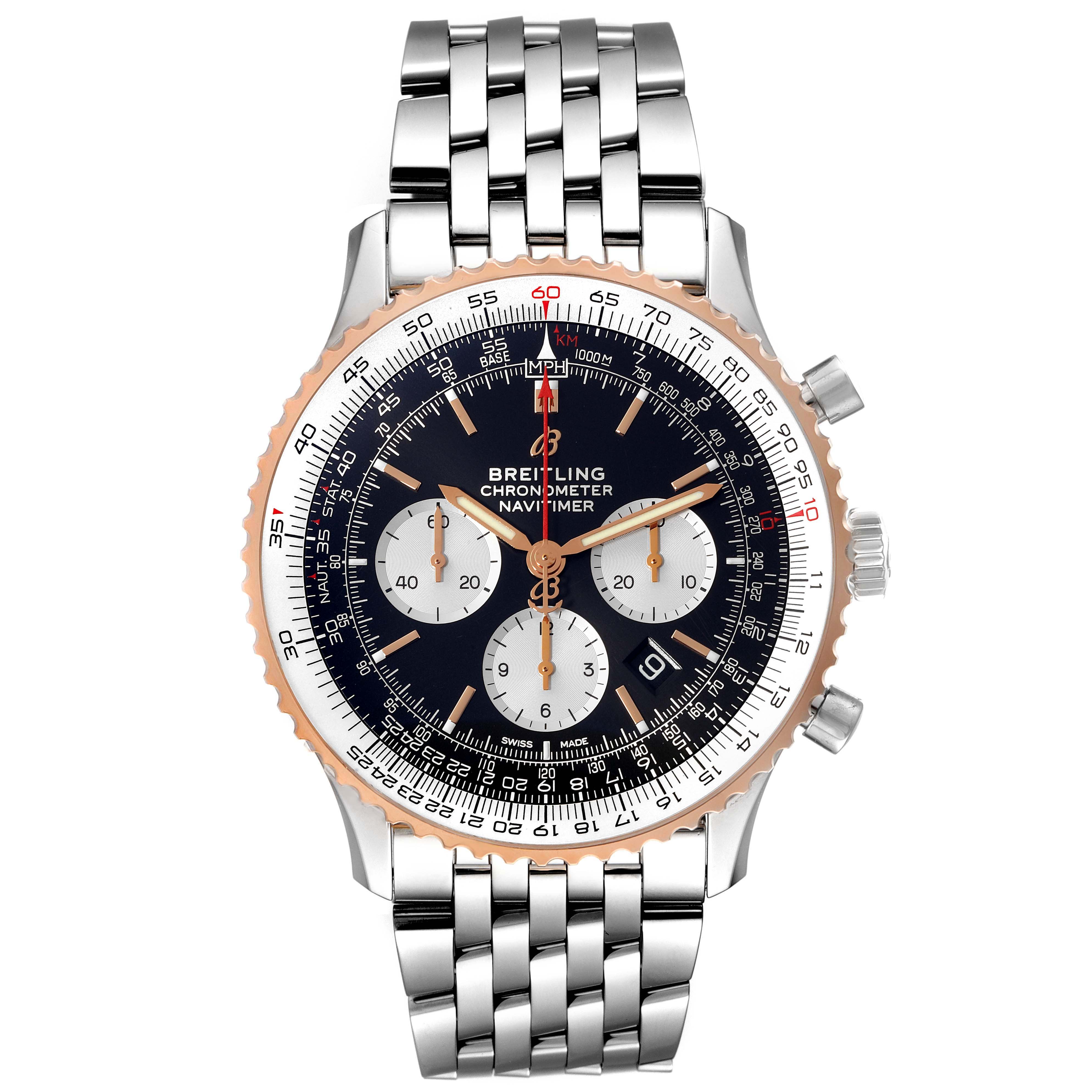 Breitling Navitimer Steel and Gold (two tone) UB0127 | Stock 50149 ...