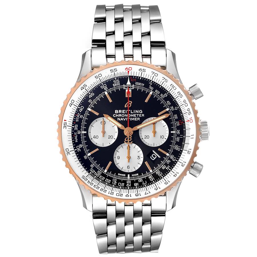 Breitling Navitimer Steel and Gold (two tone) UB0127 | Stock 50149 ...
