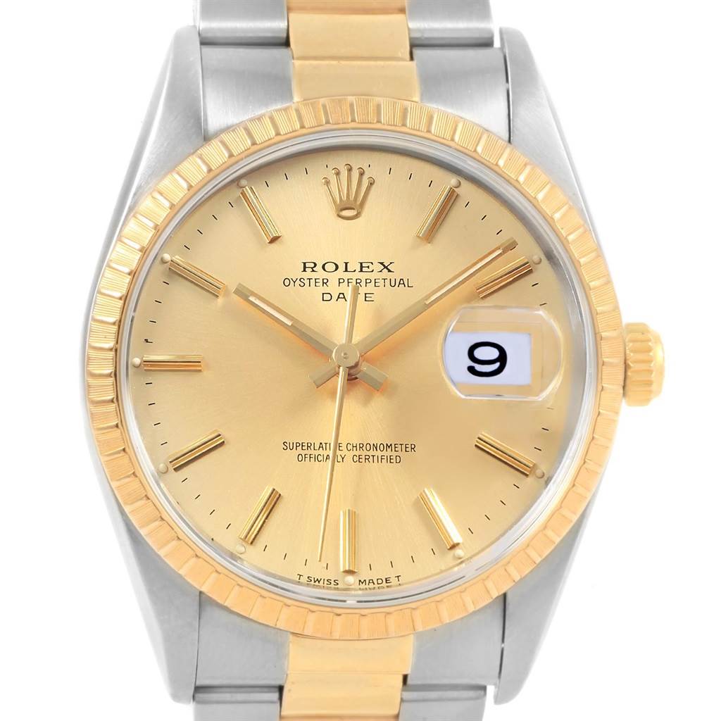 Rolex Date Steel and Gold (two tone) 15223 | Stock 18240 | SwissWatchExpo