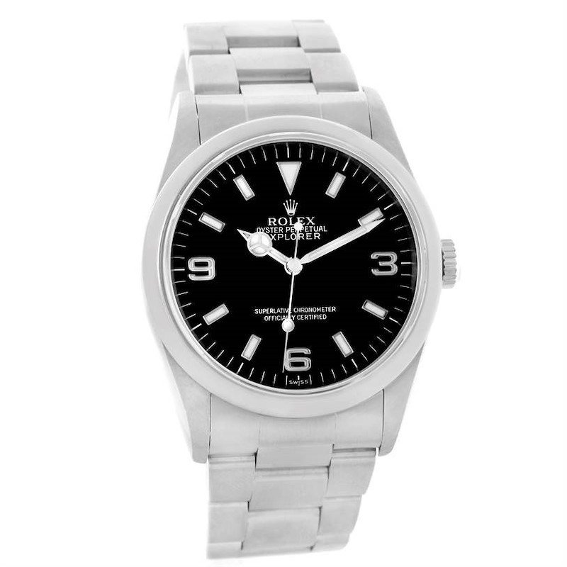 Rolex Explorer I Automatic Mens Stainless Steel Watch 14270 ...