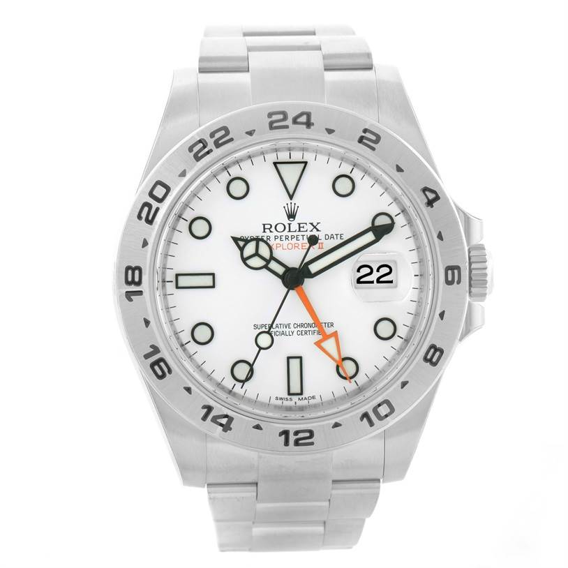 Rolex Explorer II Automatic White Dial Watch 216570 Box Papers Unworn ...