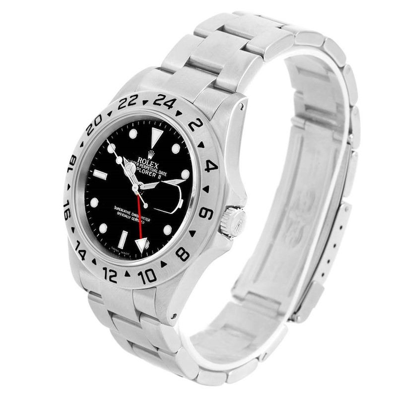 Rolex Explorer II Black Dial Stainless Steel Mens Watch 16570 ...