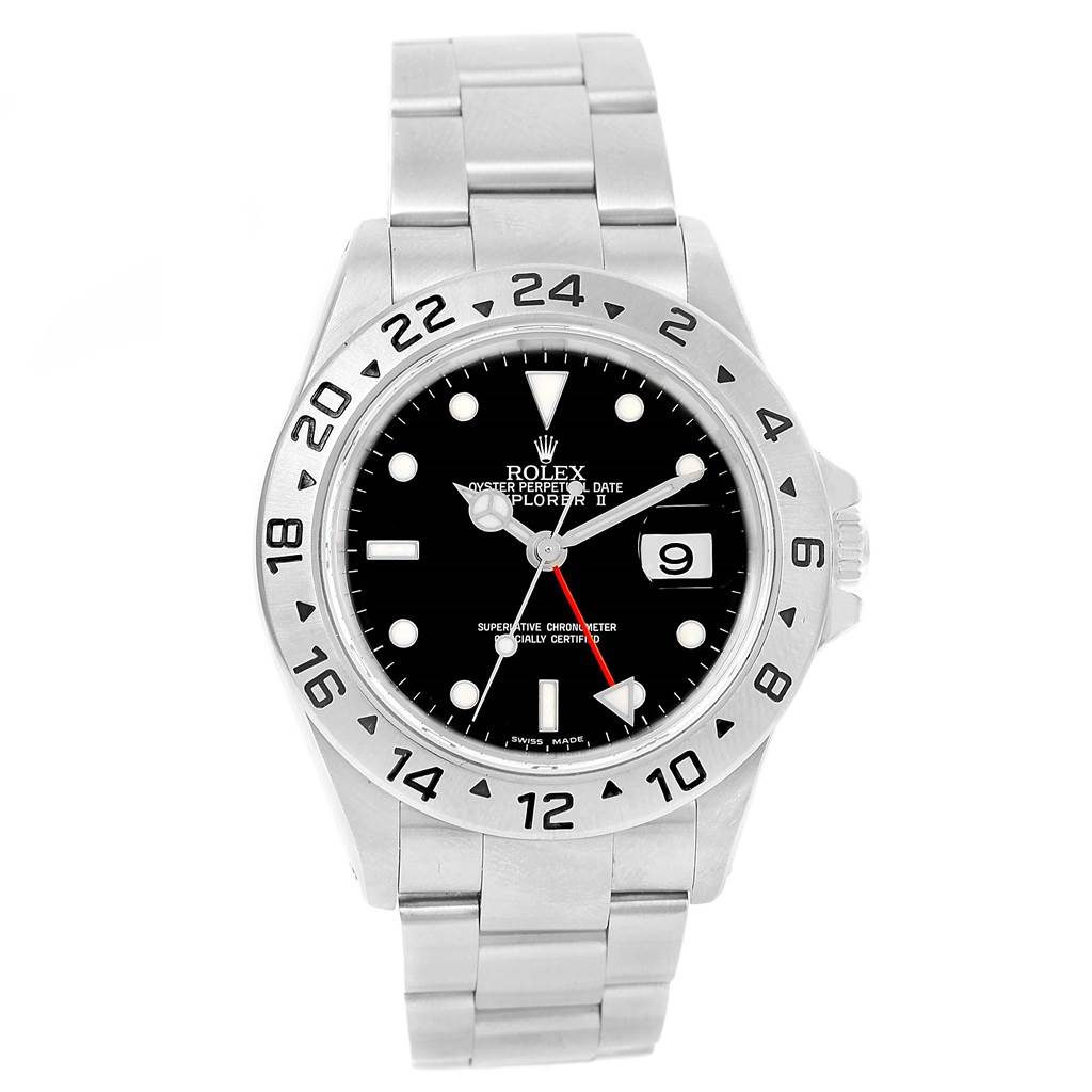 Rolex Explorer II Black Dial 40mm Automatic Mens Watch 16570 ...