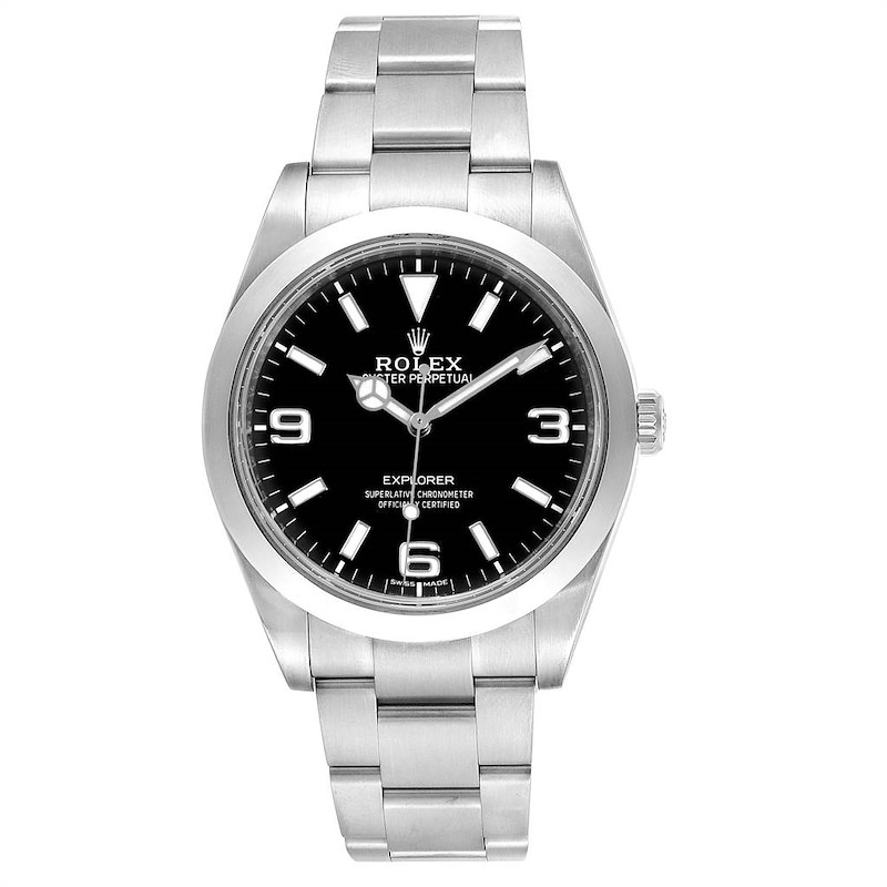 Rolex Explorer I 39 Luminous Arabic Numbers Mens Watch 214270 Box Card ...