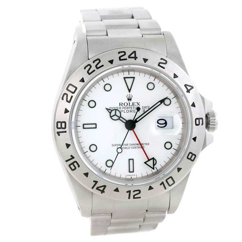 Rolex Explorer II White Dial Mens Stainless Steel Watch 16570 ...
