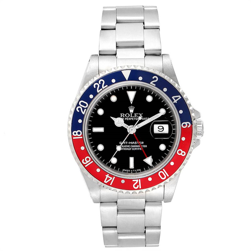 Rolex GMT Master 40mm Blue Red Pepsi Bezel Mens Watch 16700 Box ...