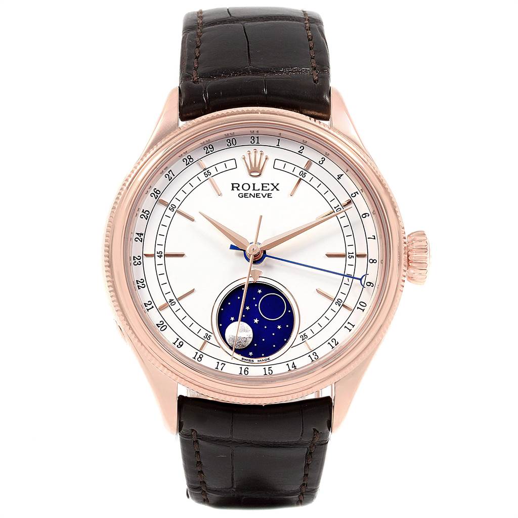 Rolex Cellini Moonphase Everose Rose Gold Automatic Mens Watch 50535 | SwissWatchExpo