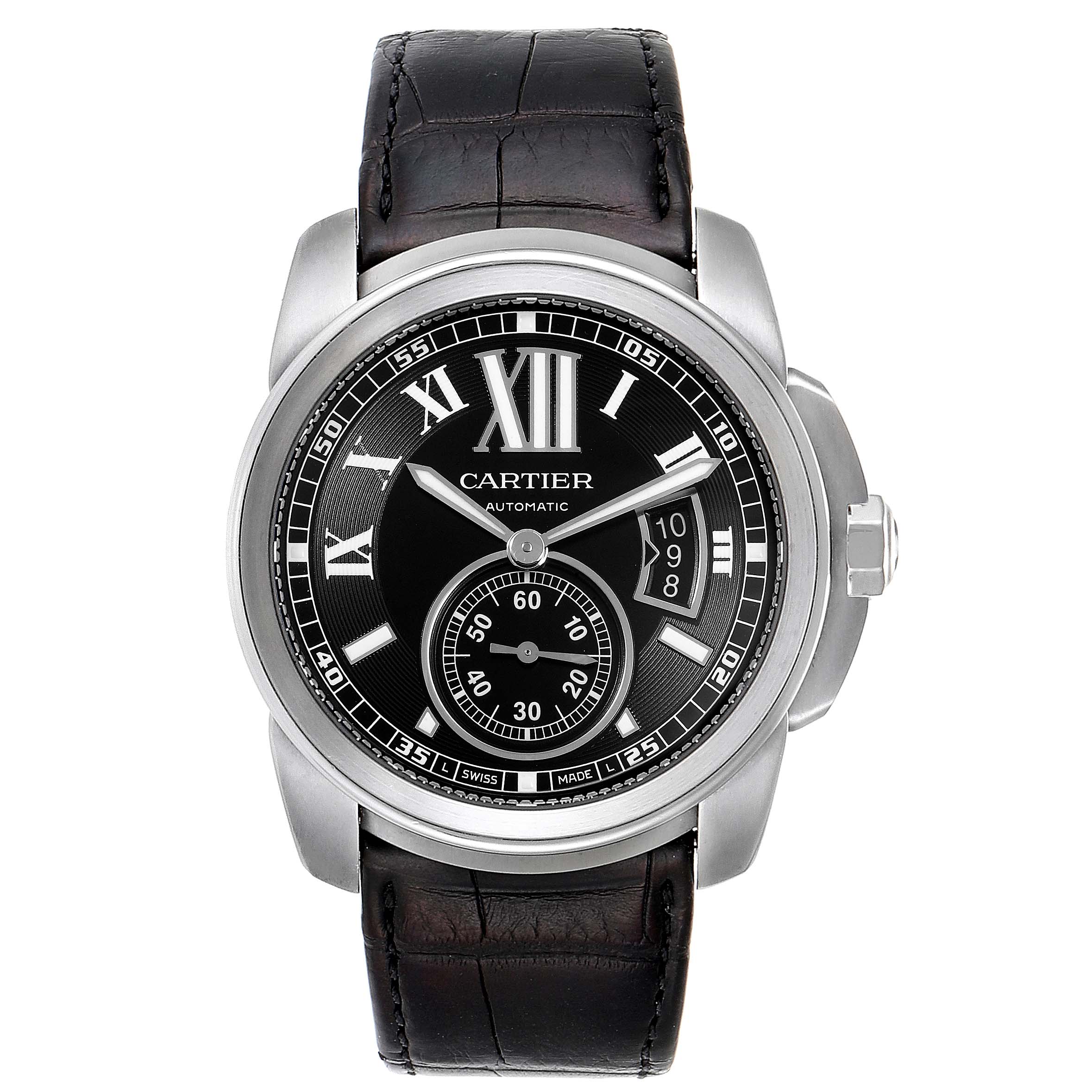 Cartier Calibre de Cartier Stainless Steel W7100041 | Stock 27143 ...