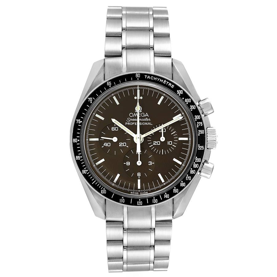 Omega Speedmaster Brown Dial Steel Mens Moon Watch 311.30.42.30.13.001 ...
