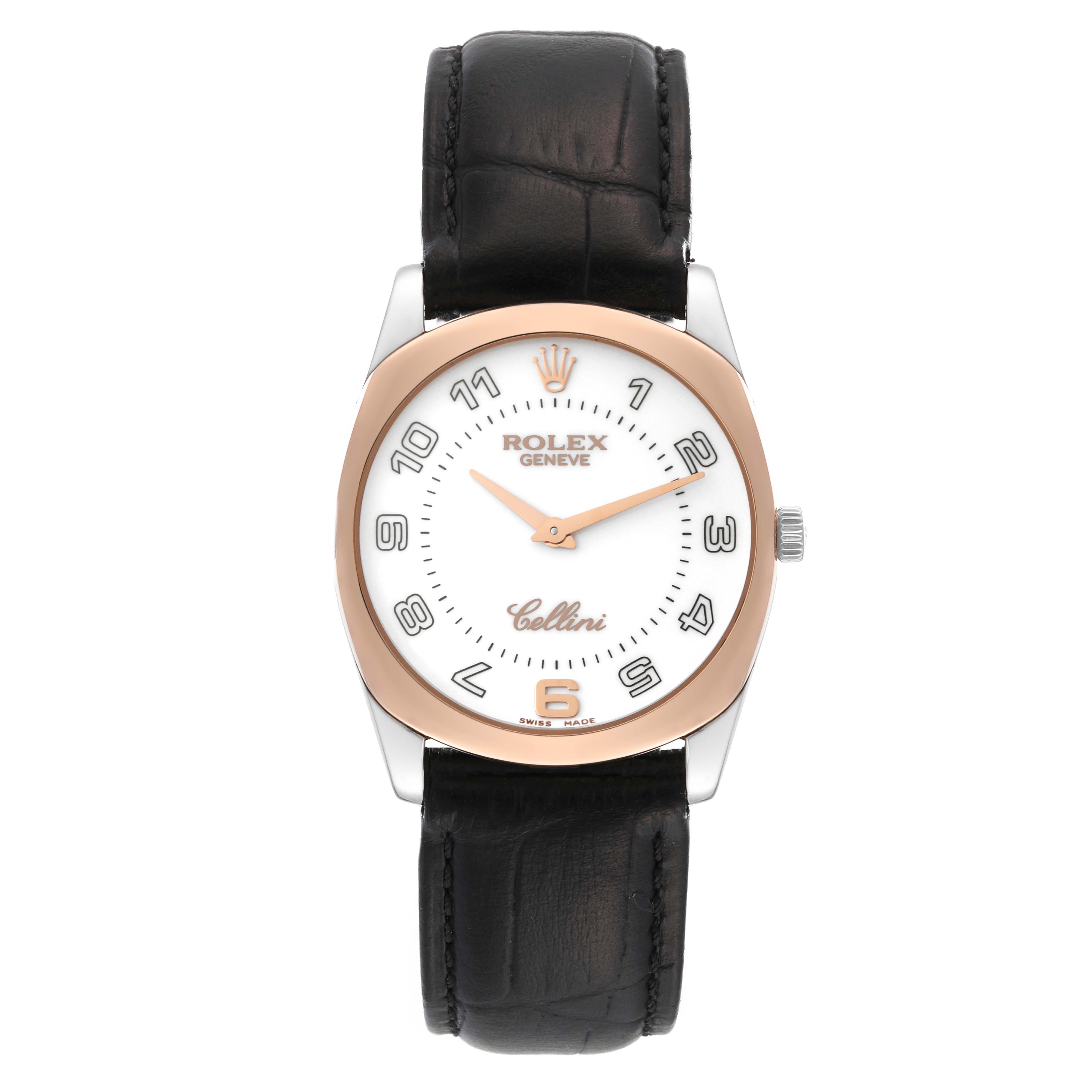 Rolex Cellini Danaos White Rose Gold Mens Watch 4233 Card | SwissWatchExpo