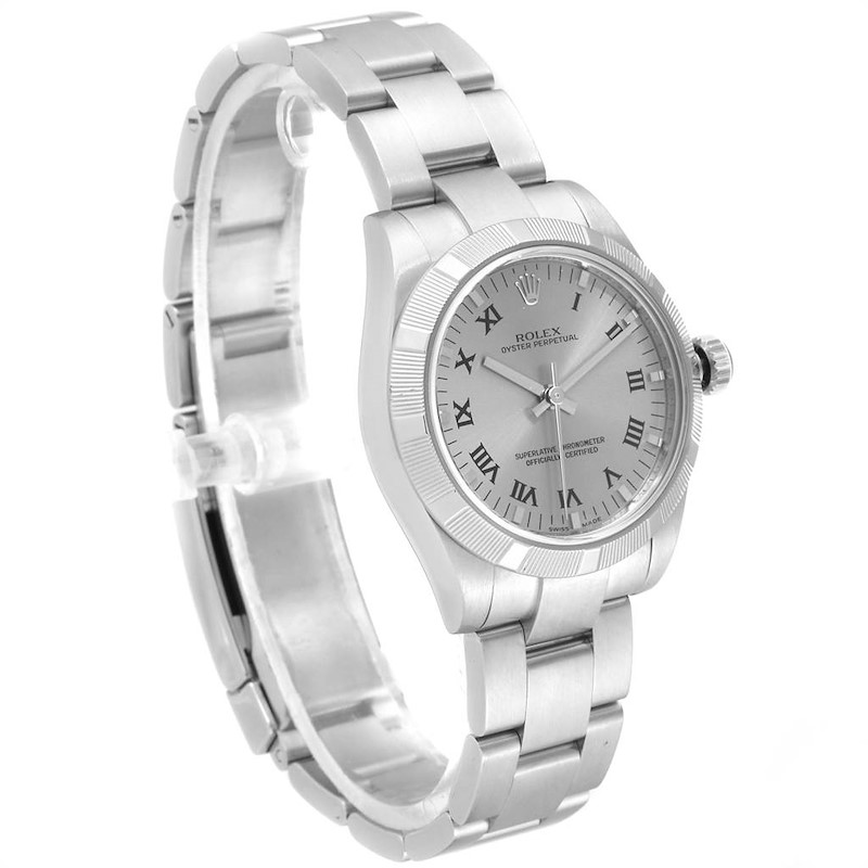Rolex Midsize 31 Silver Rhodium Dial Steel Ladies Watch 177210 ...