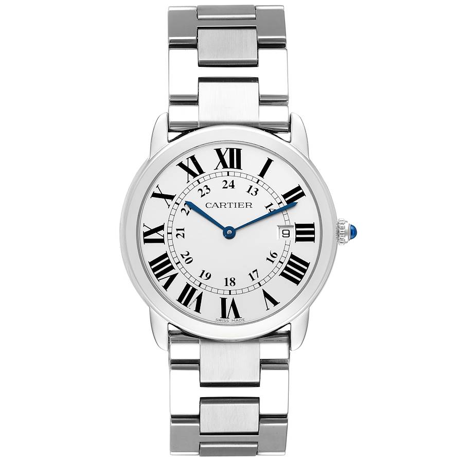Cartier Ronde Solo Large 36mm Stainless Steel Mens Watch W6701005 ...